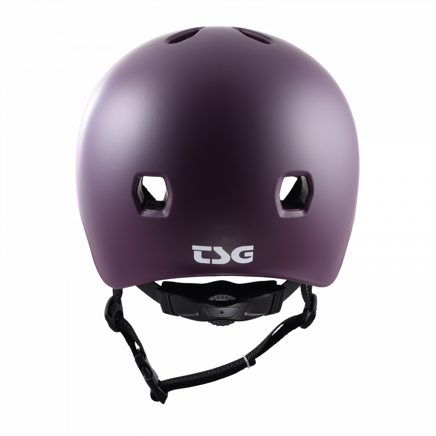 TSG meta solid color satin eggplant