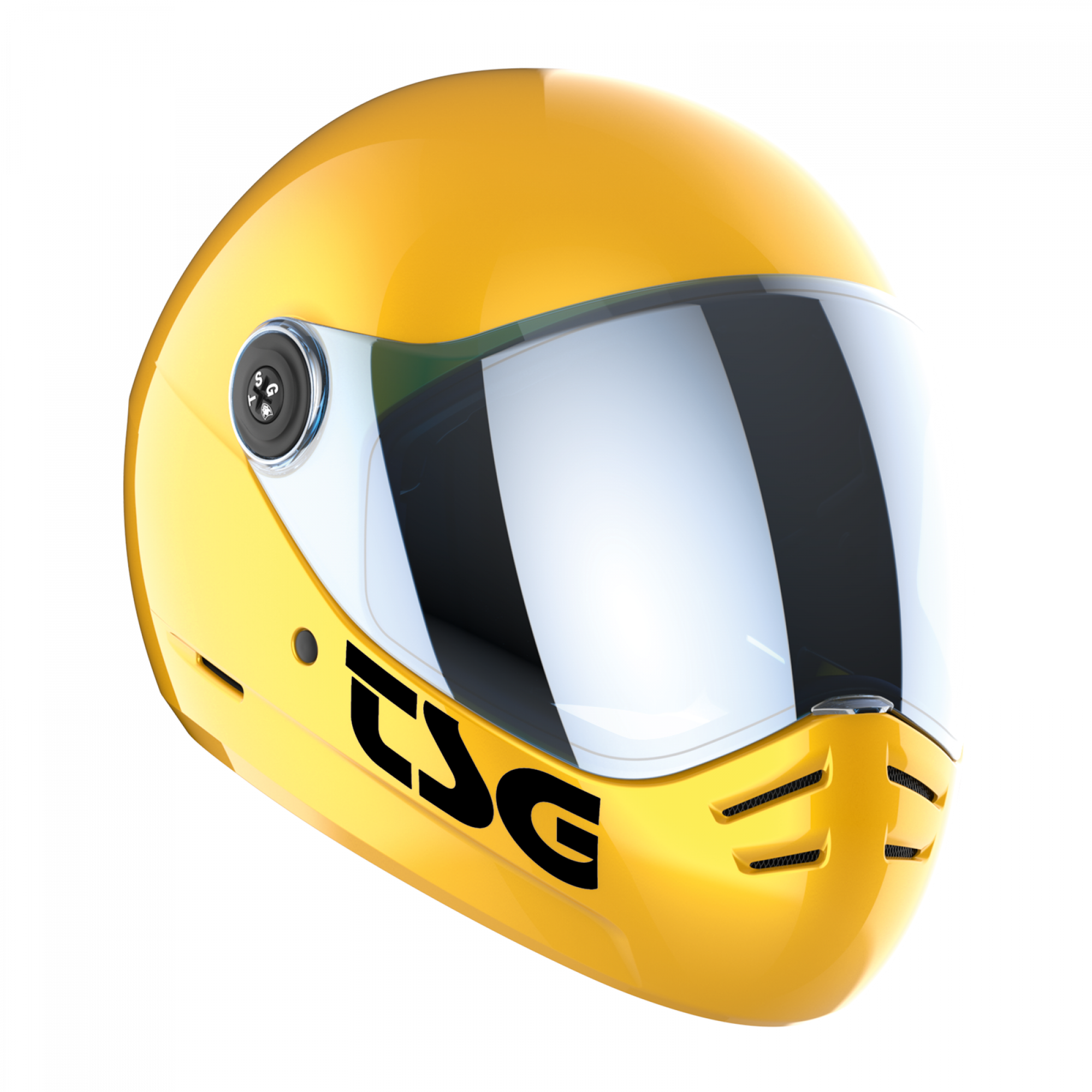 TSG pass 2.0 solid color (+ bonus visor) gloss goldrush