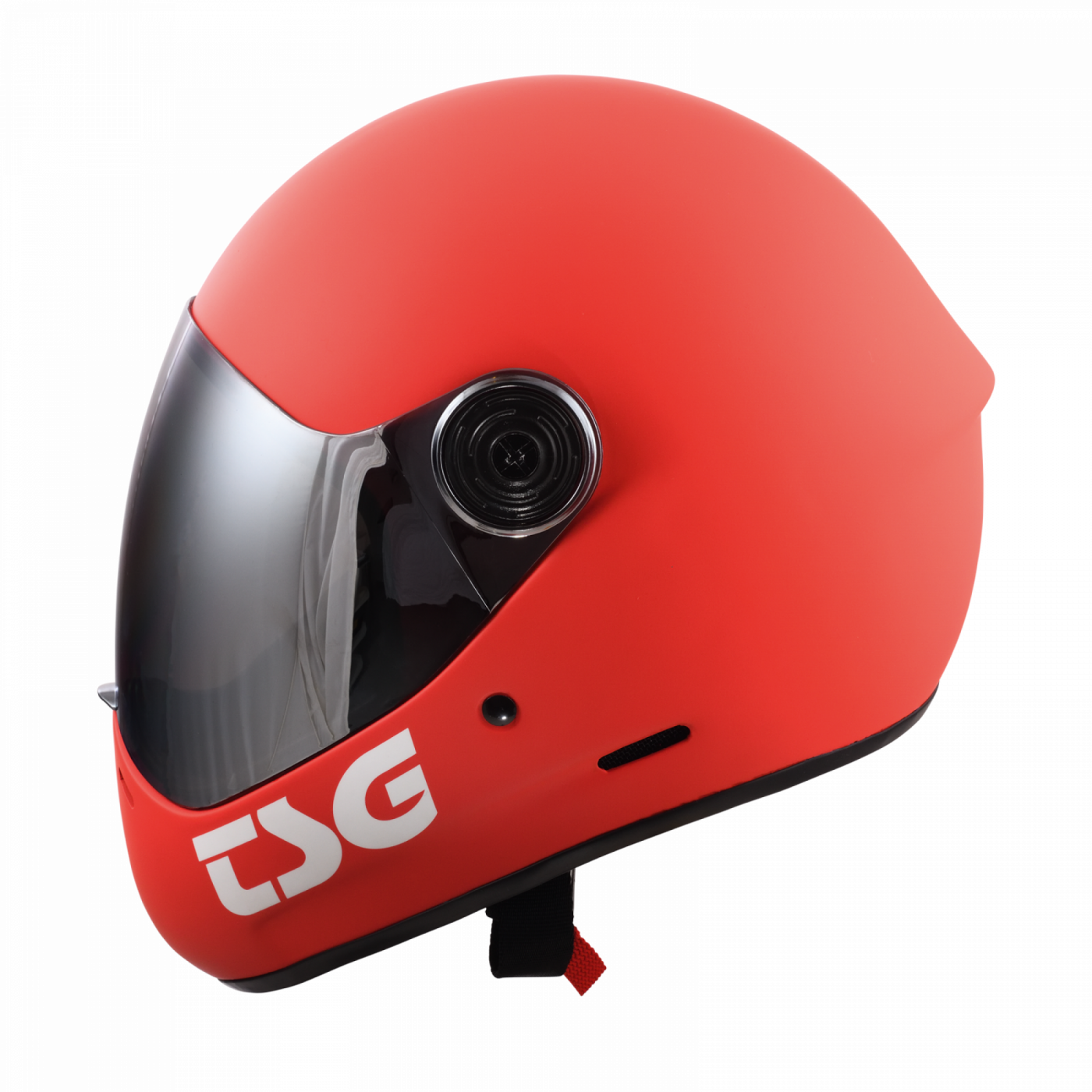 TSG pass pro solid color (+ bonus visor) matt red