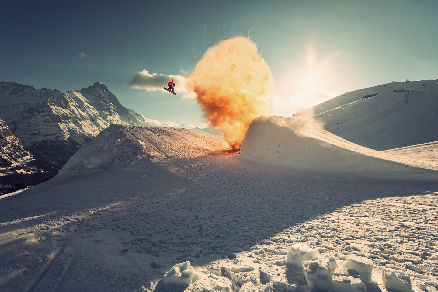 Bang Bang - Snowboarder Michael Schärer Blows Up - TSG